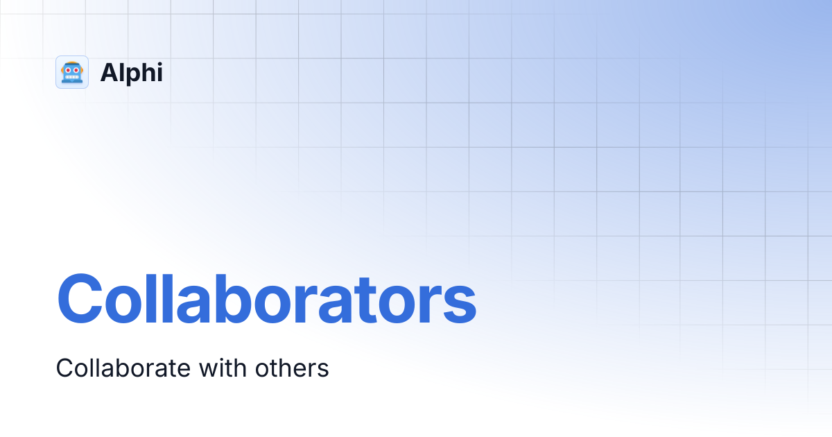 Collaborators | Alphi